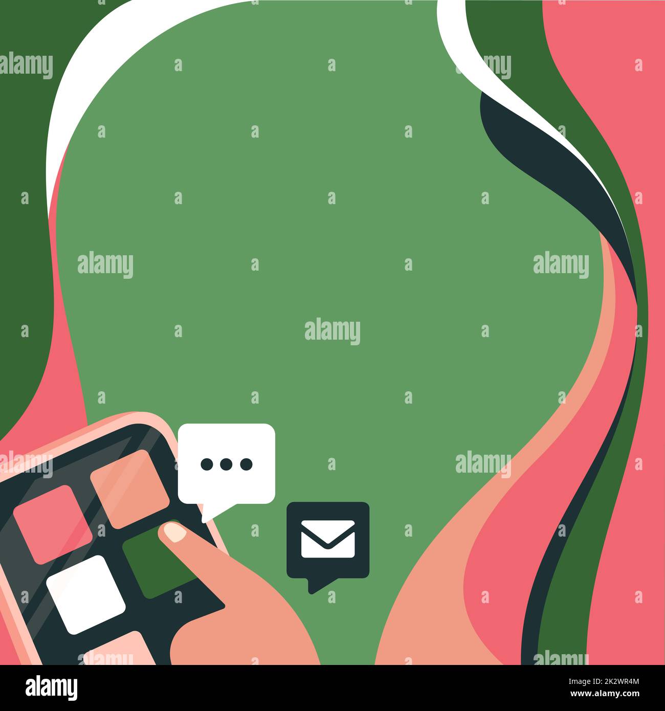 Finger Pressing Application Button Presenting Technological Advances ...