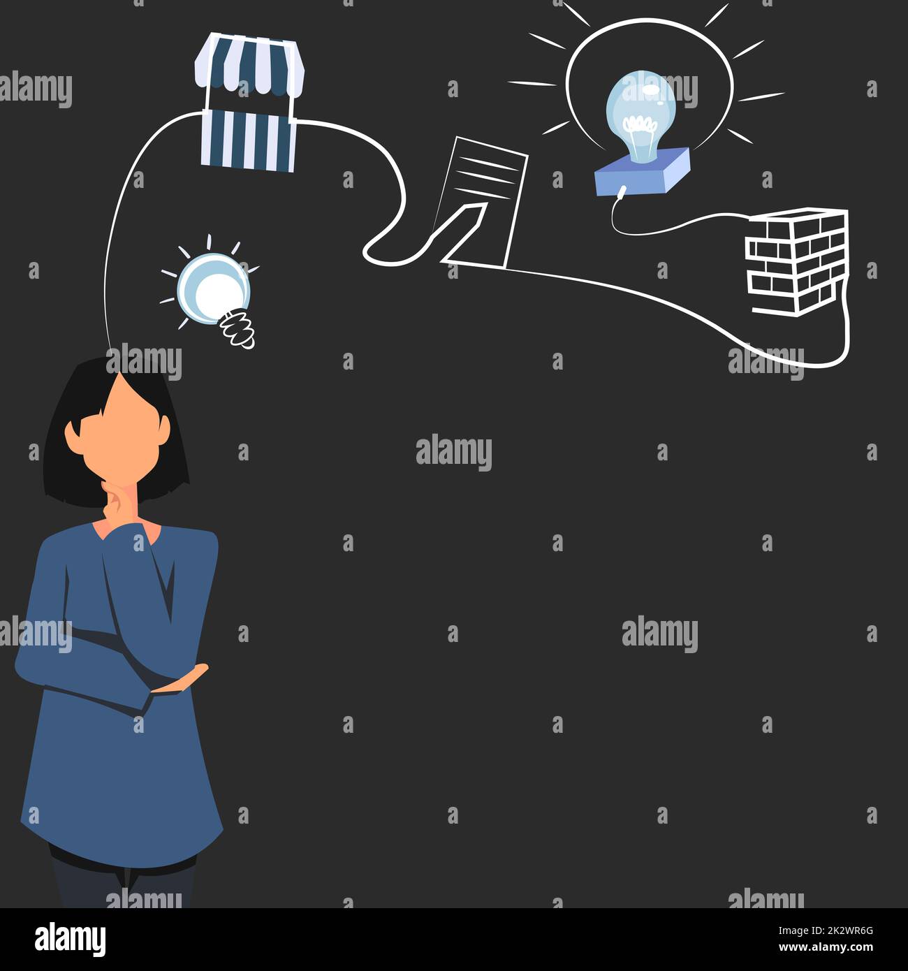 Woman Innovative Thinking Leading Ideas Towards Stable Future Financial ...