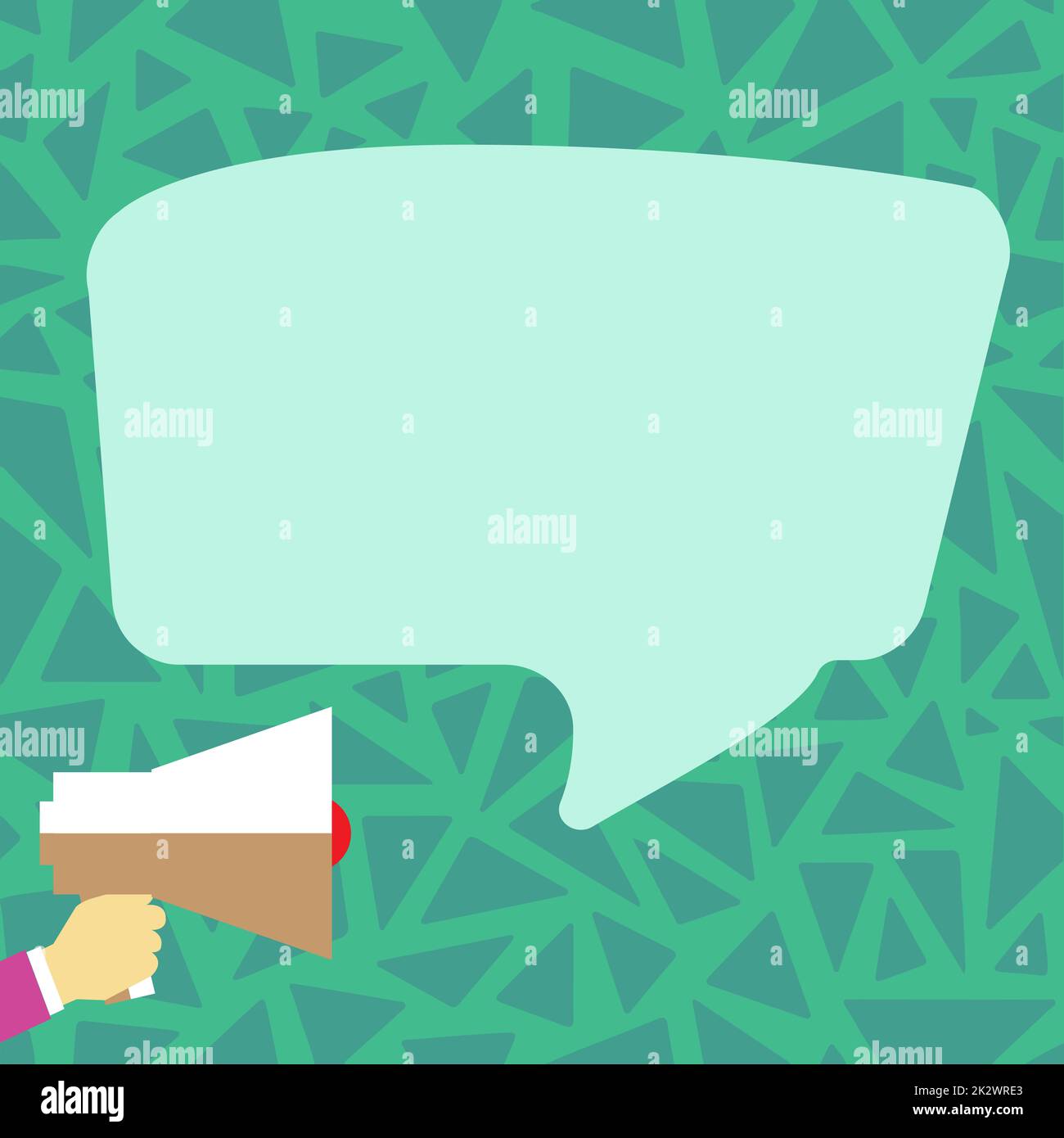 Loud Megaphone Making New Wonderful Announcement To The Public. Strong ...