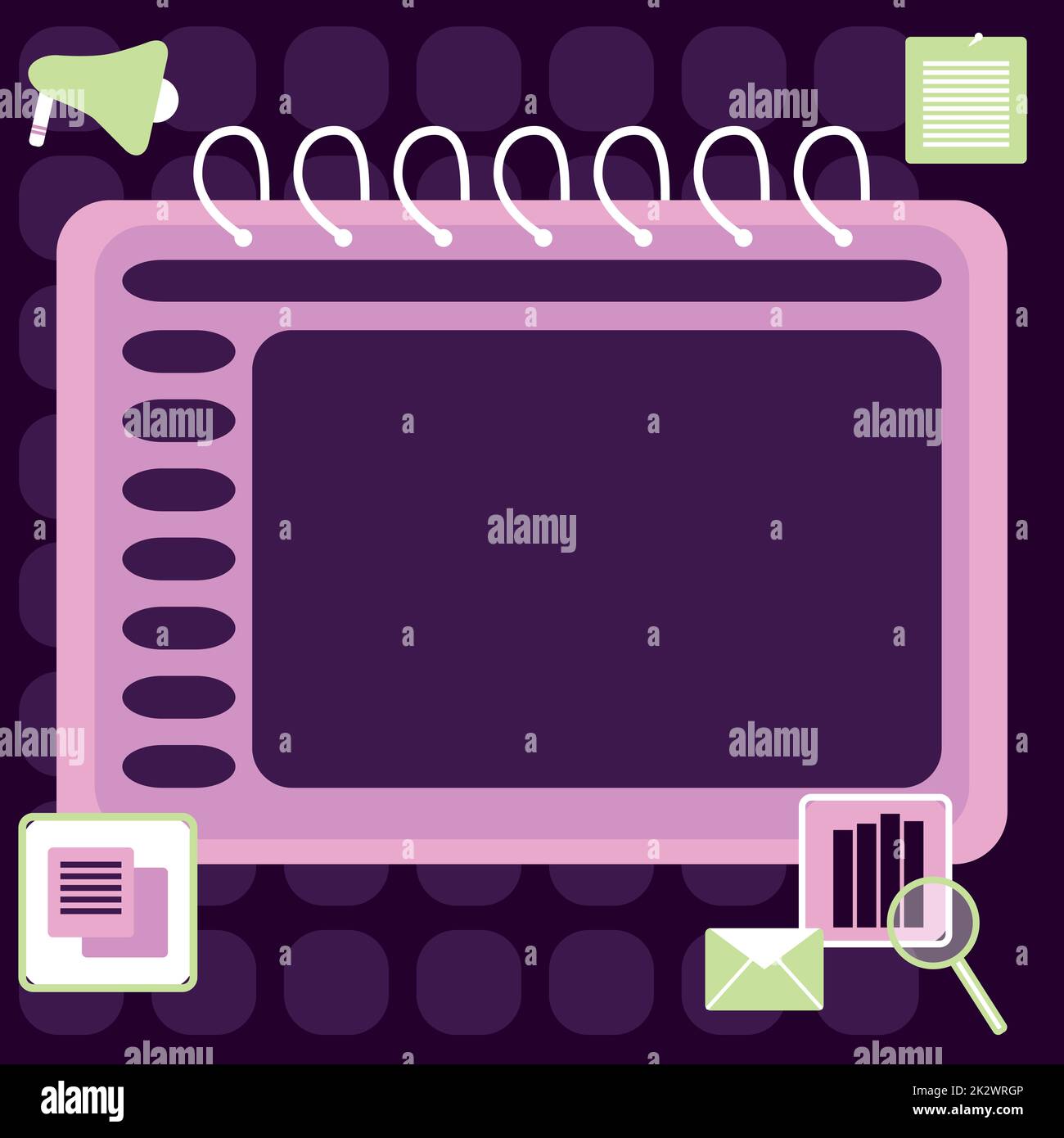 Blank Opened Spiral Notebook With A Calculator And A Pen Placed Over A ...