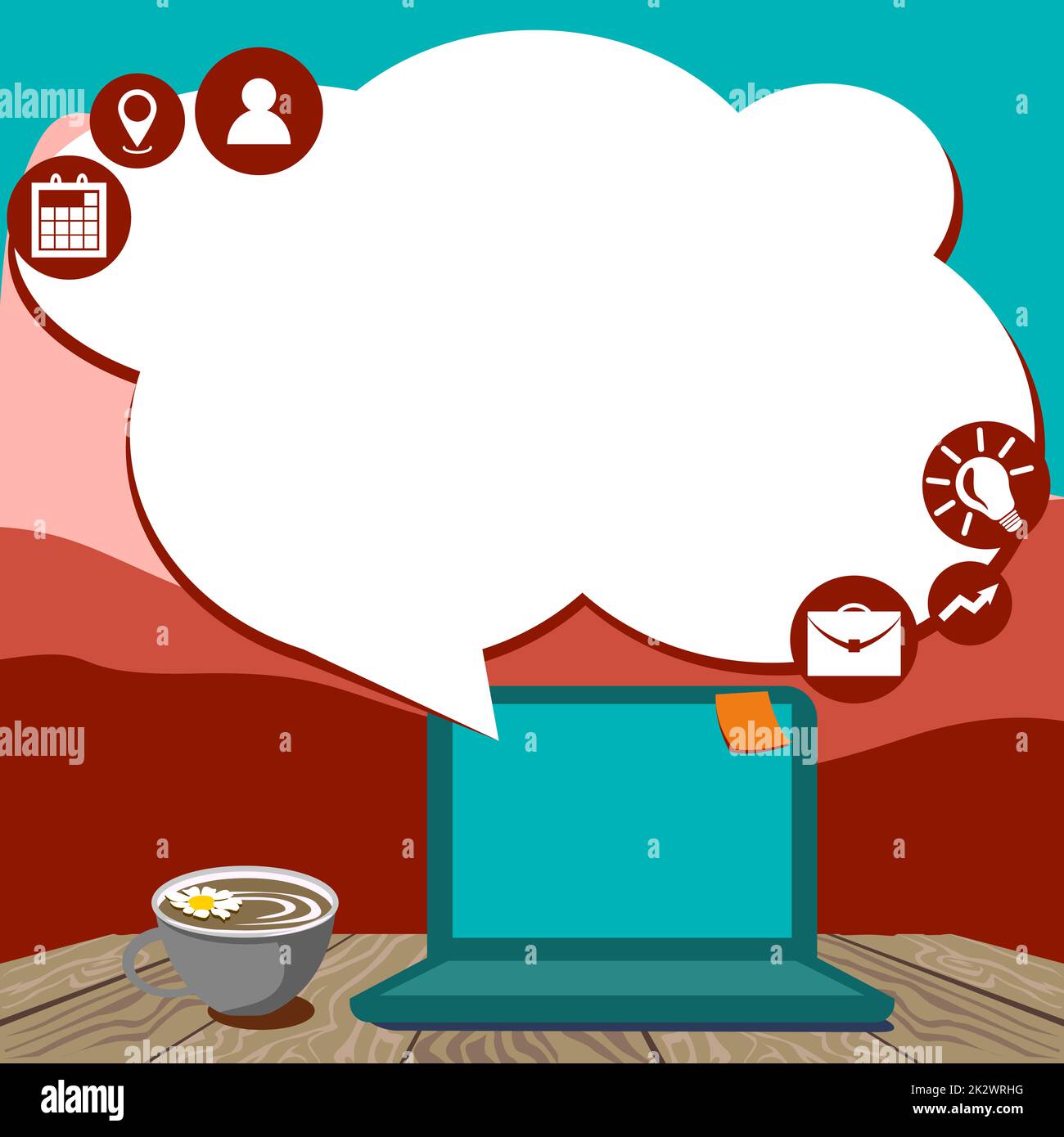 Plant next to laptop hi-res stock photography and images - Alamy