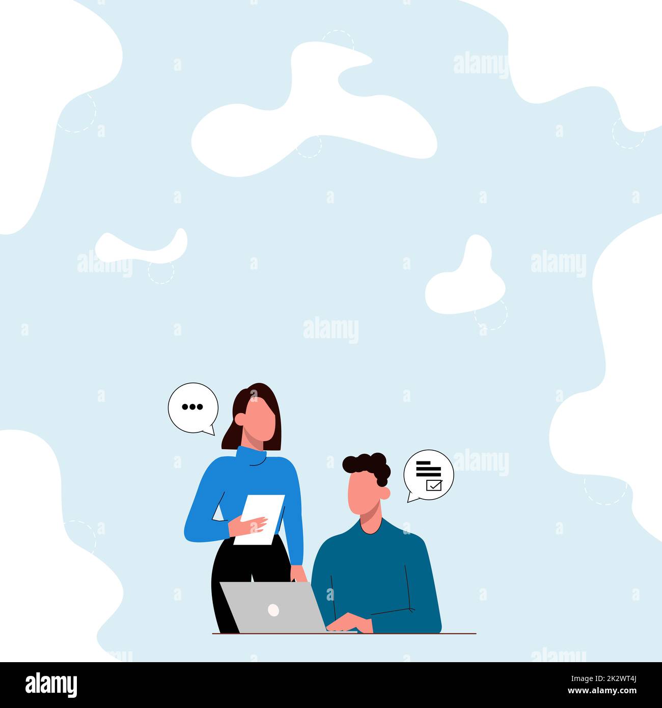 Partners Sharing New Wonderful Ideas For Skill Improvement Discussing ...