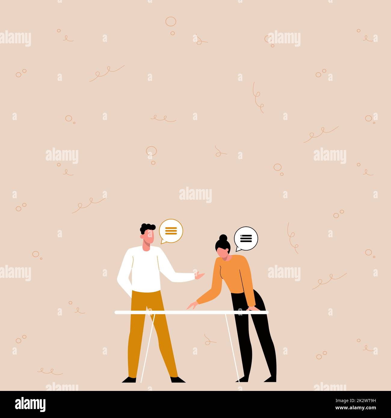 Partners Sharing New Wonderful Ideas For Skill Improvement Discussing ...