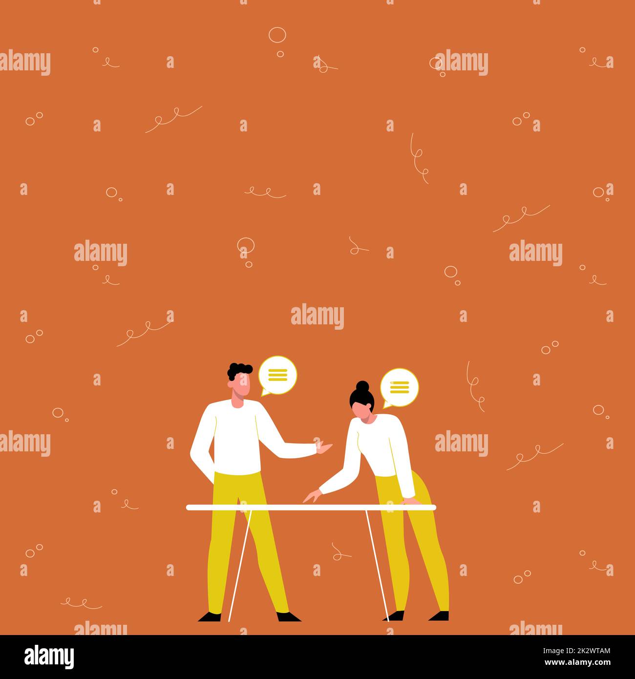 Partners Sharing New Wonderful Ideas For Skill Improvement Discussing ...