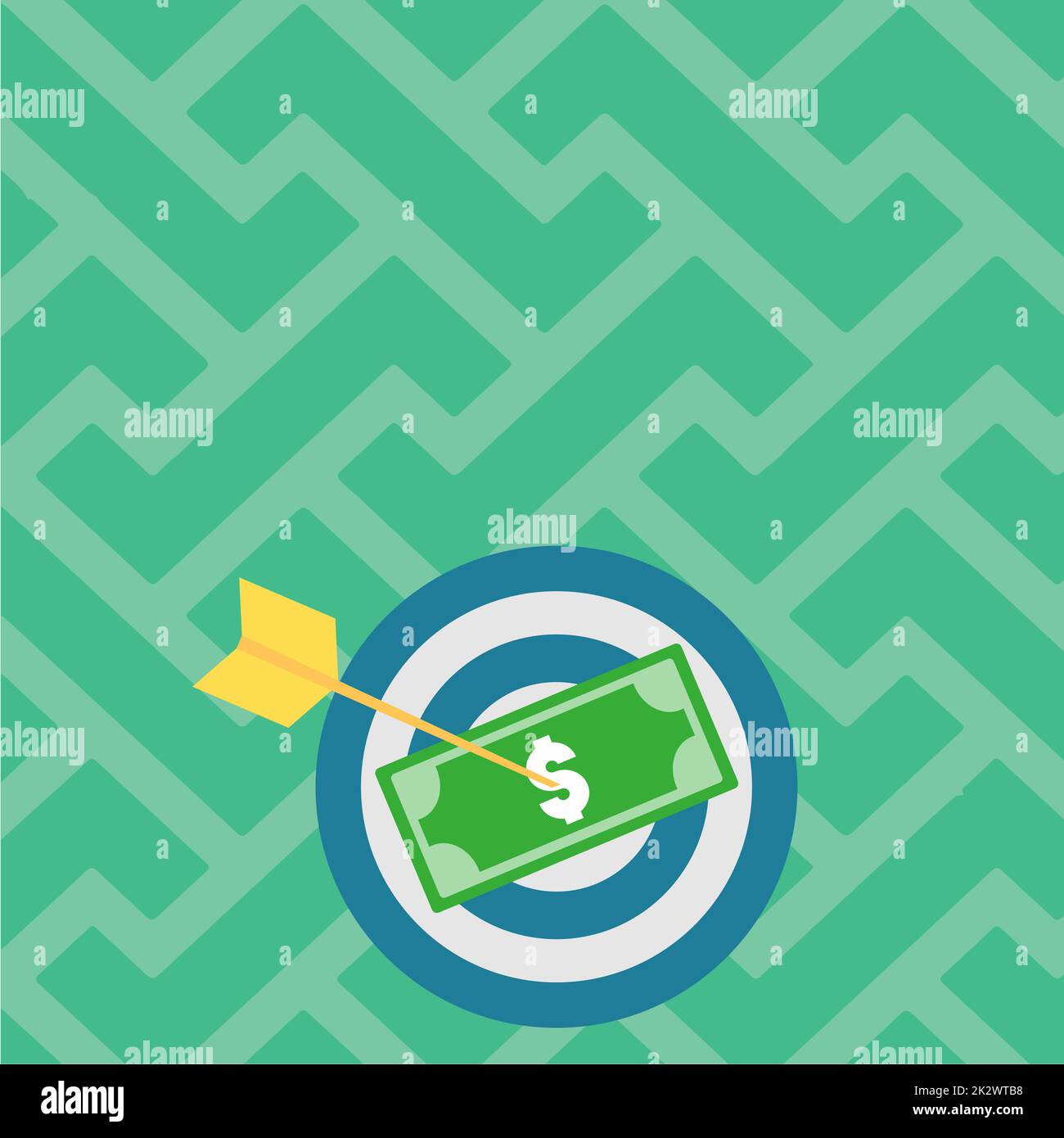 Currency Pinned Through Target By Arrow Describing Financial Planning ...