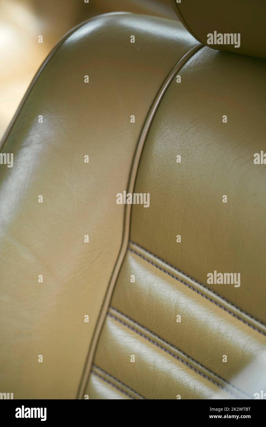 Modern sport car with leather interior Stock Photo - Alamy