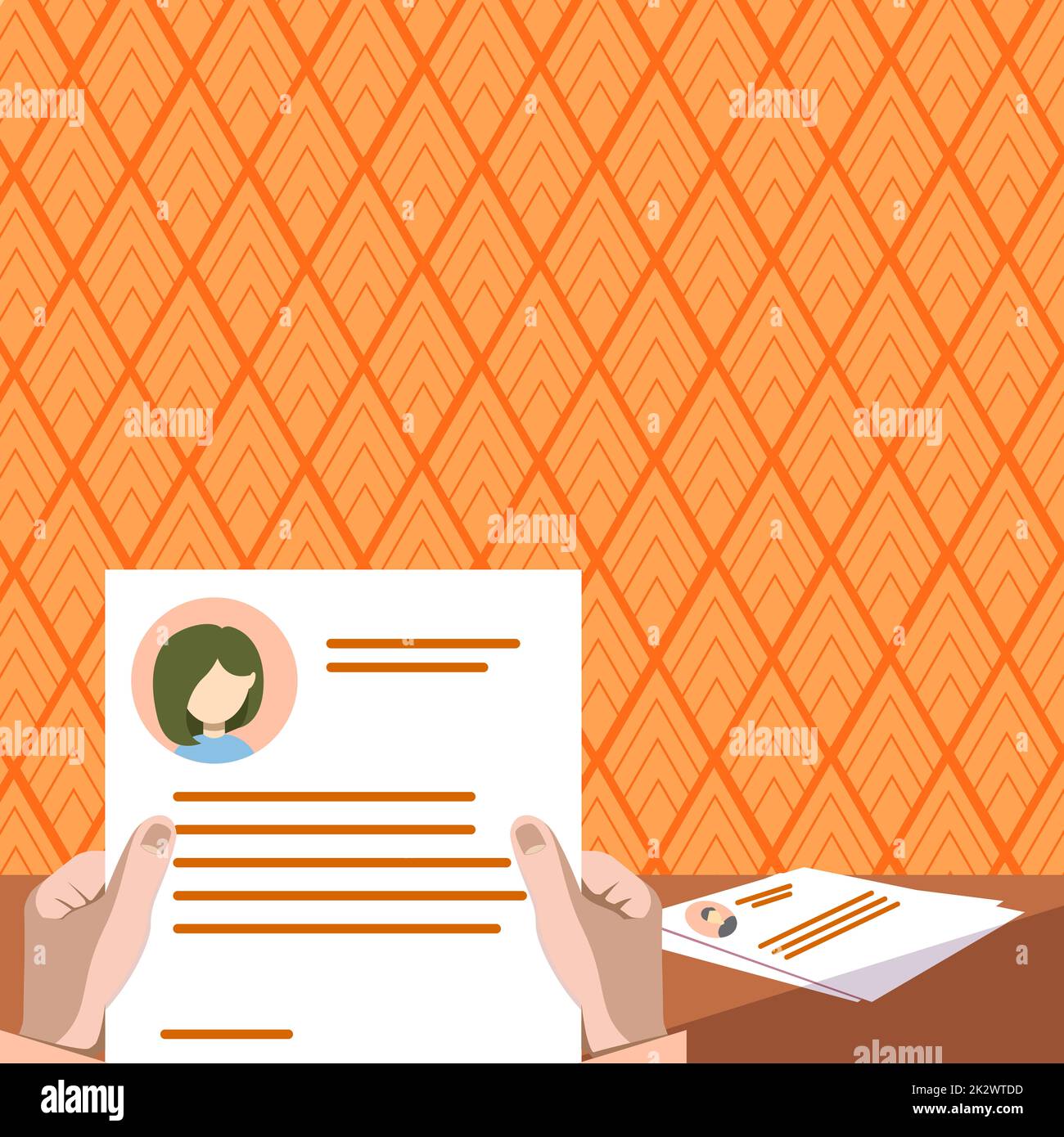 Hands Holding Resume Showing New Career Opportunities Open. Curriculum ...