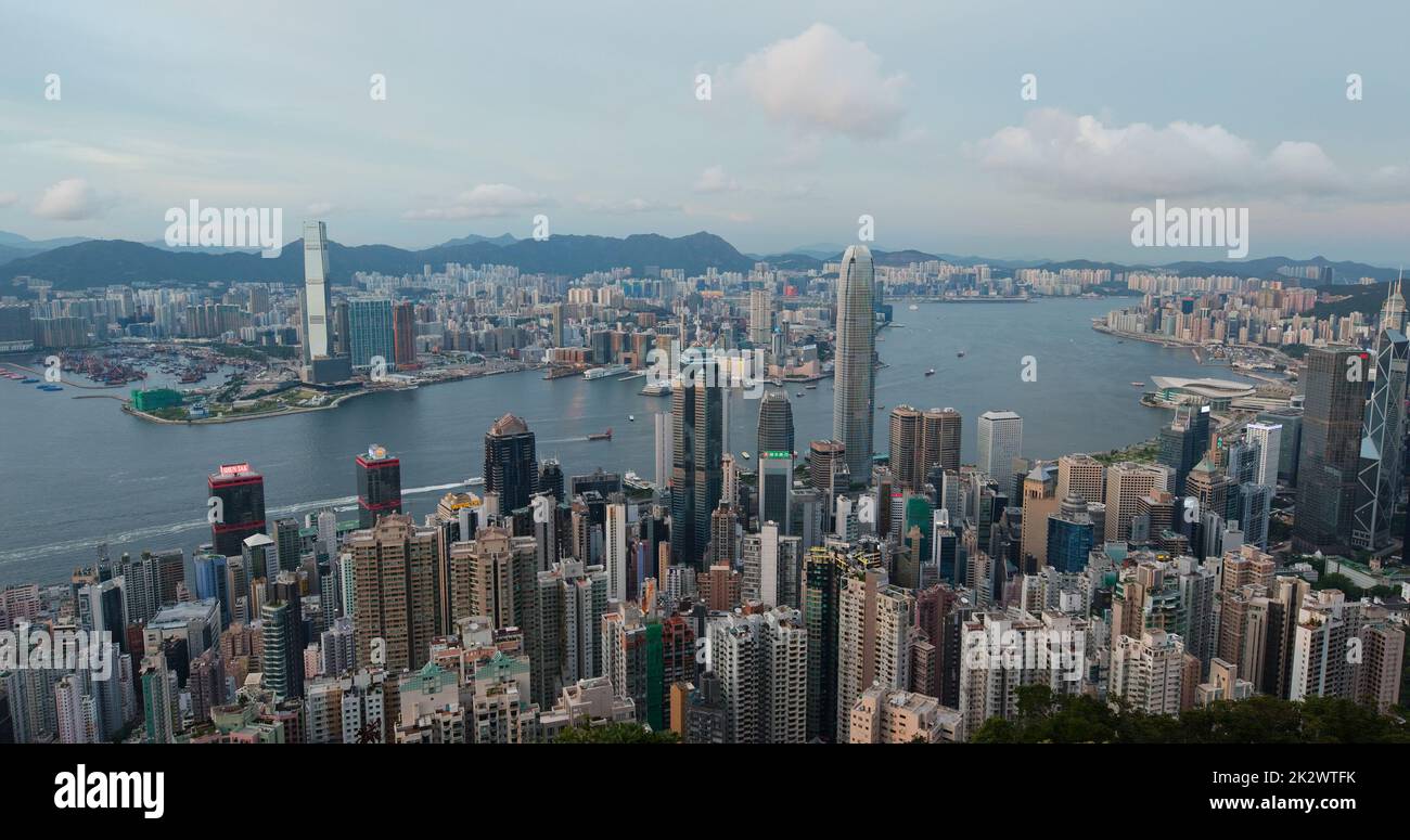 Victoria Peak, Hong Kong 19 July 2020: Hong Kong city Stock Photo - Alamy