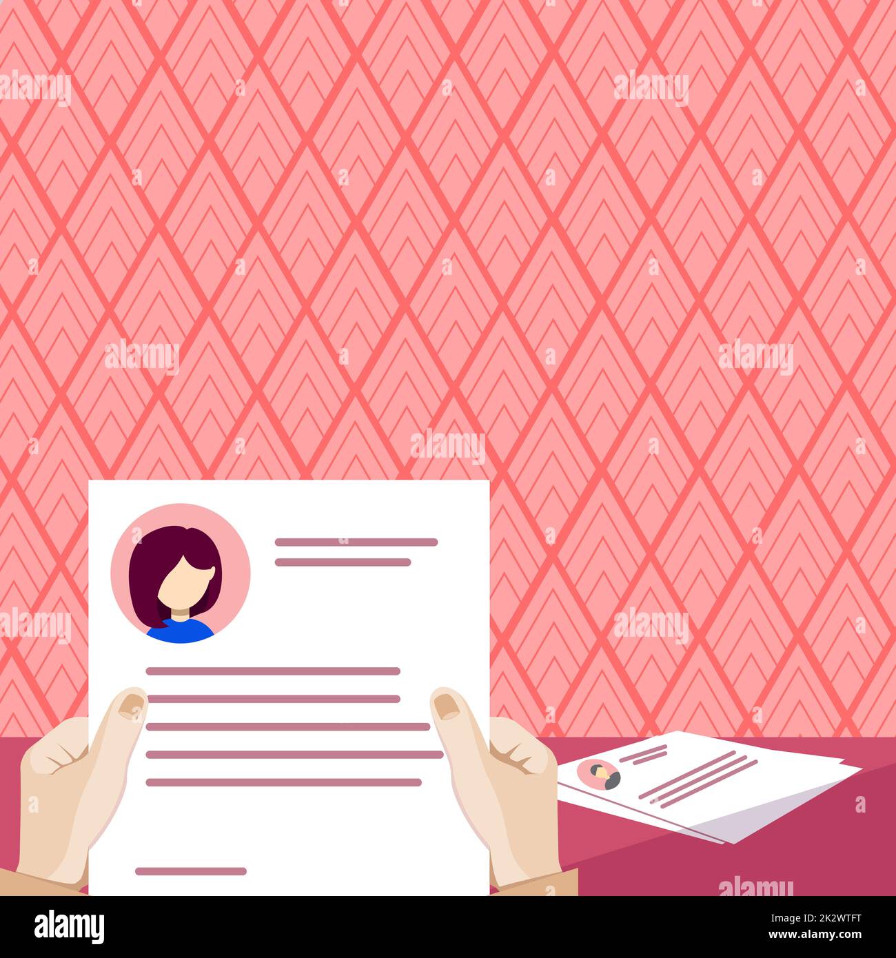 Hands Holding Resume Showing New Career Opportunities Open. Curriculum ...