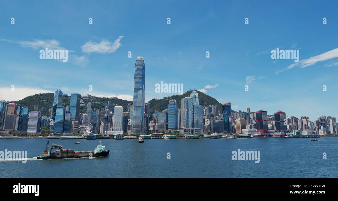 Victoria Harbor, Hong Kong 30 July 2020: Hong Kong city Stock Photo - Alamy