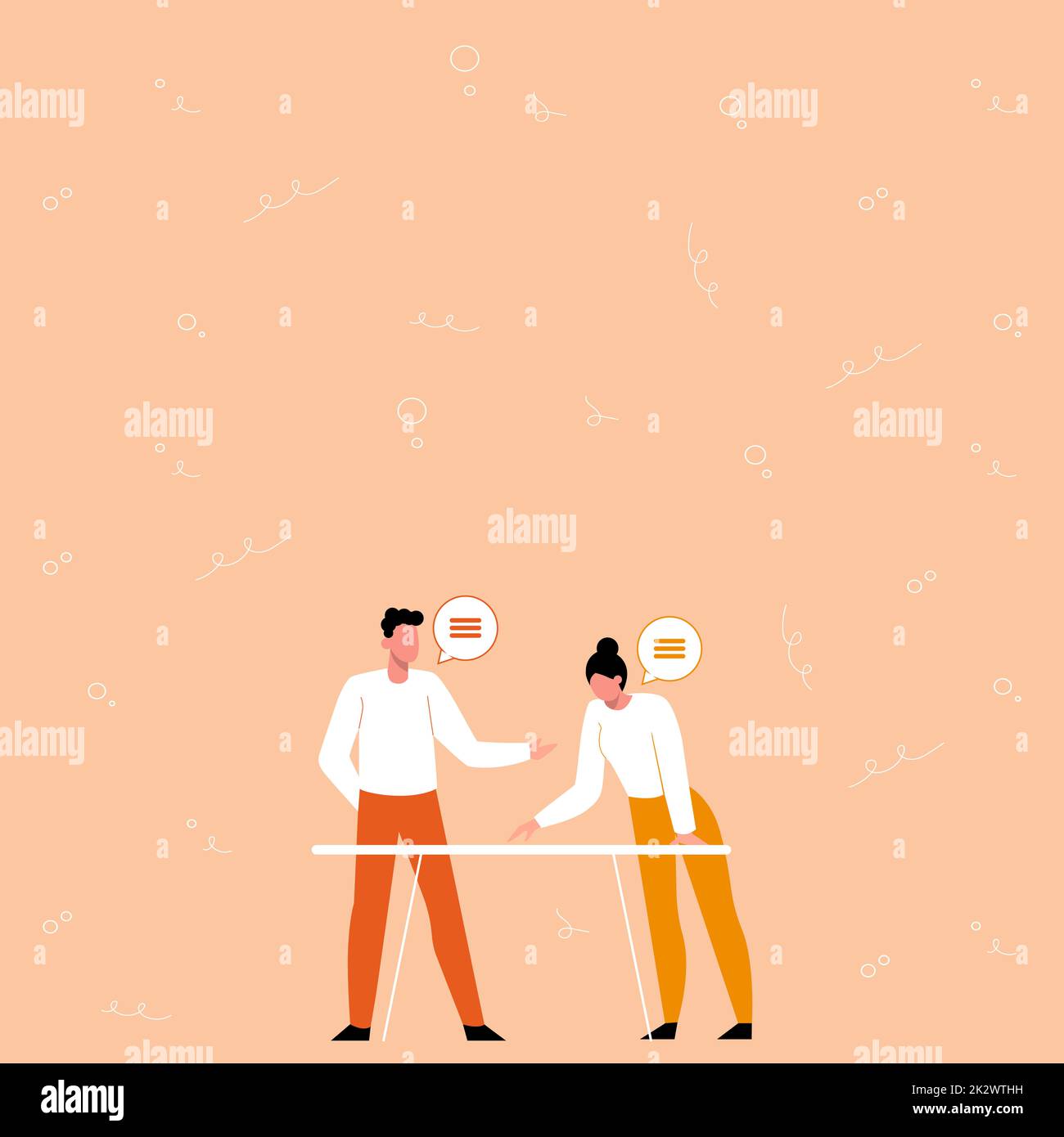 Partners Sharing New Wonderful Ideas For Skill Improvement Discussing ...