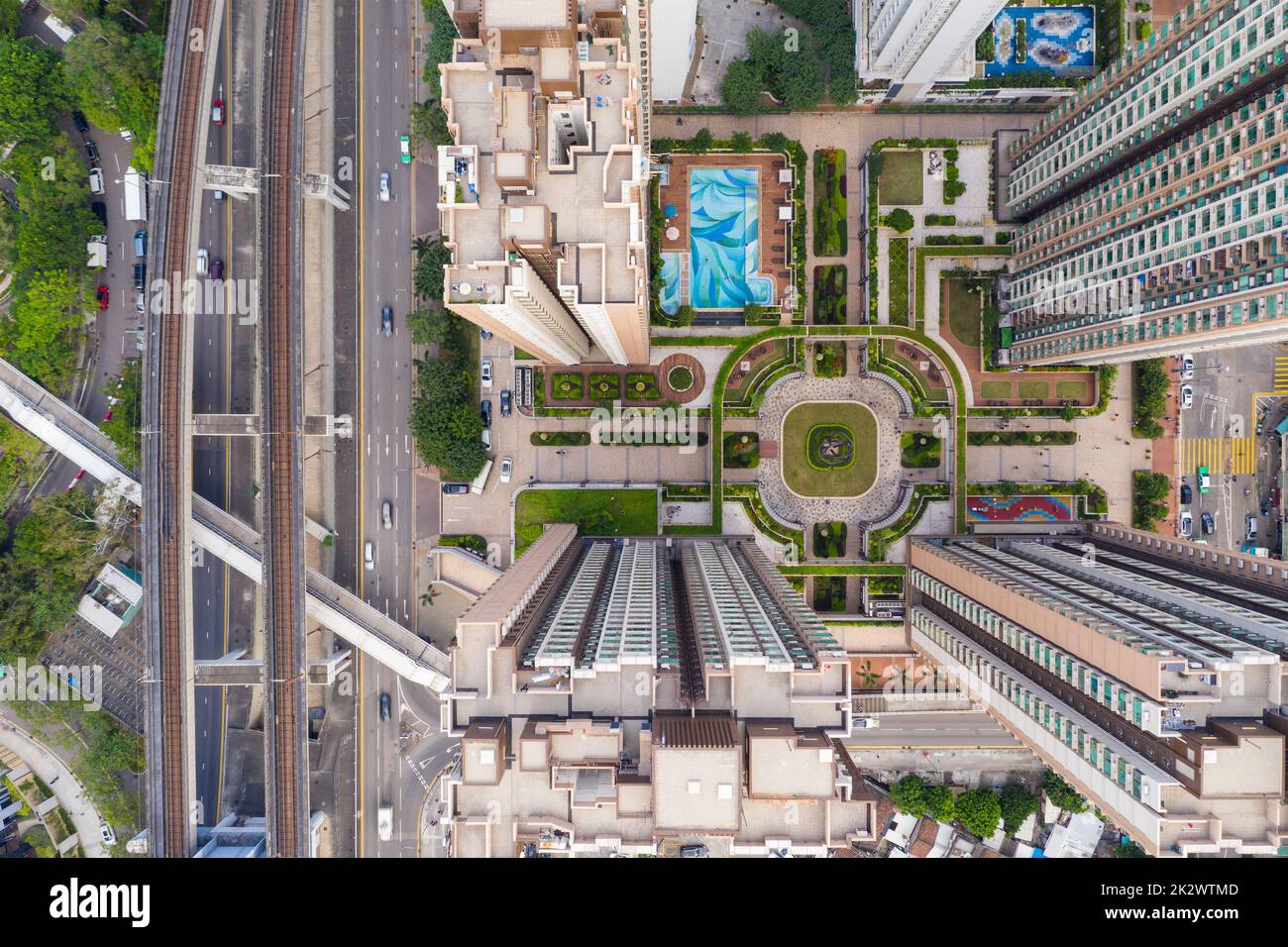 Top down view of Hong Kong residential Stock Photo - Alamy
