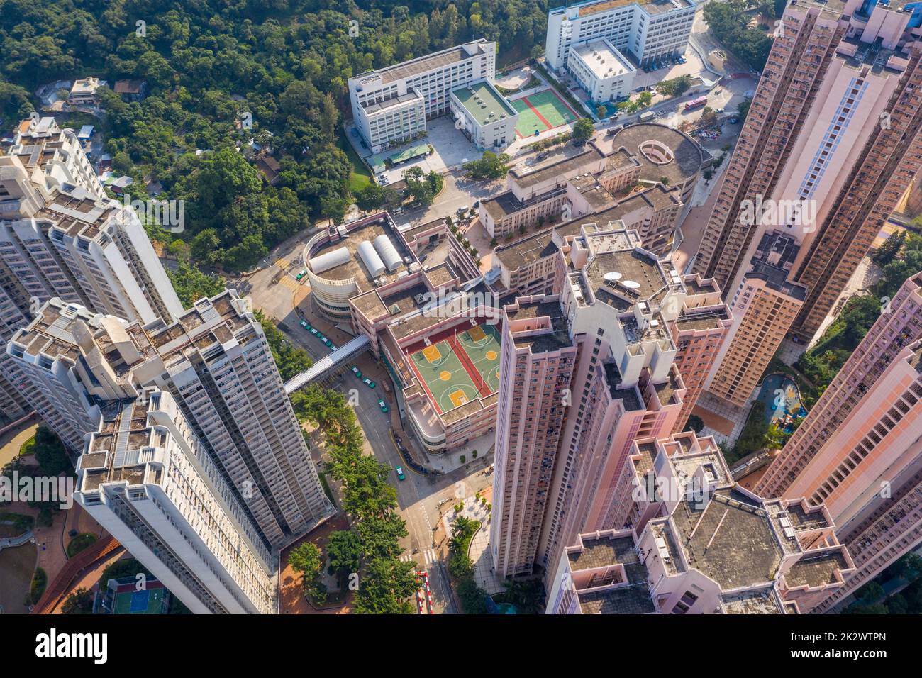 Fan Ling, Hong Kong 02 November 2020: Top down view of Hong Kong Stock ...