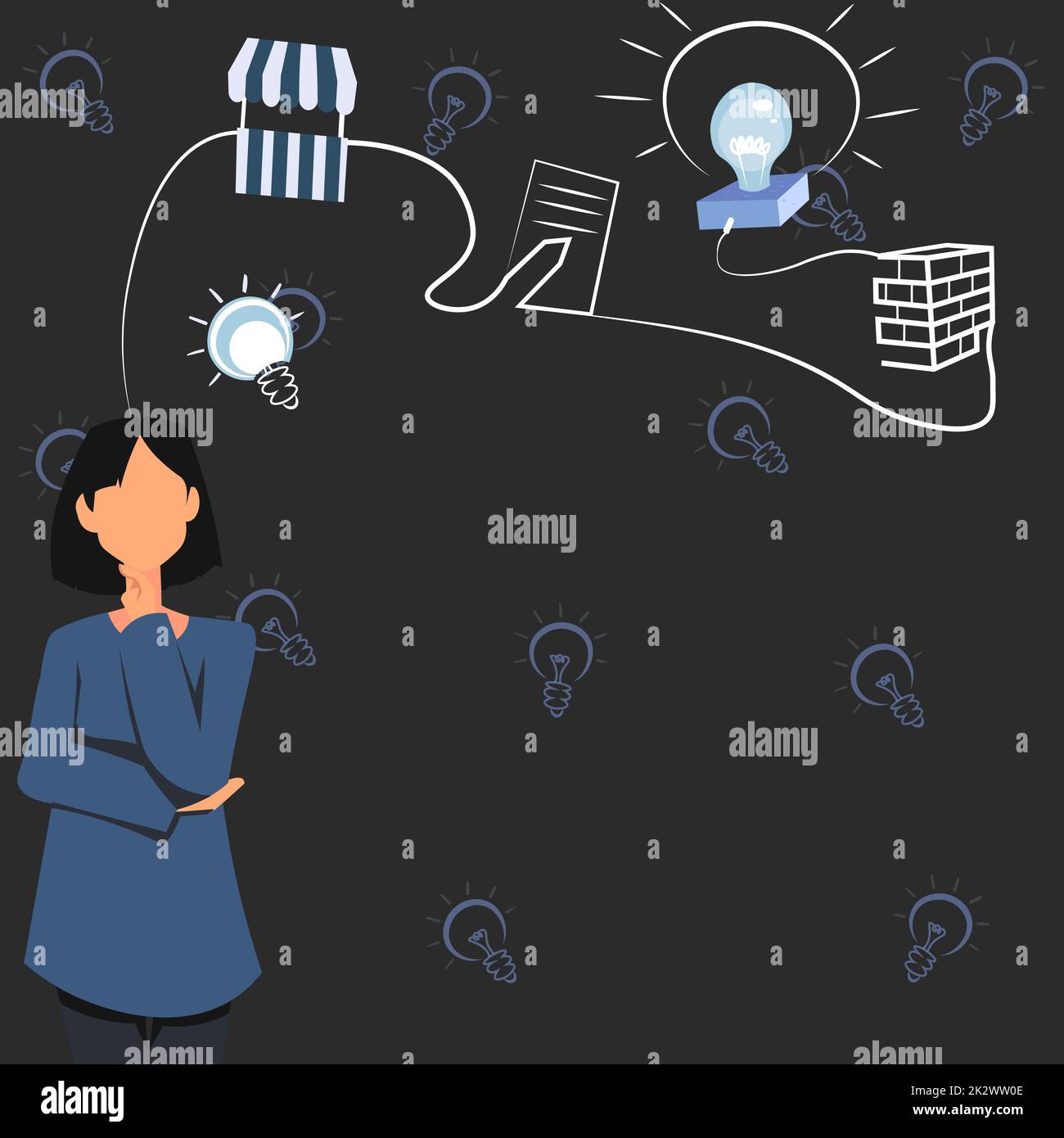 Woman Innovative Thinking Leading Ideas Towards Stable Future Financial ...