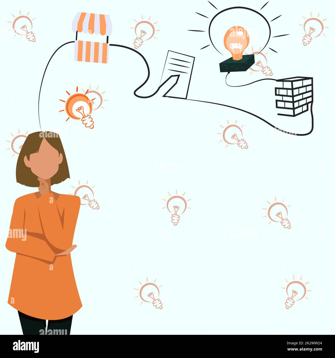 Woman Innovative Thinking Leading Ideas Towards Stable Future Financial ...