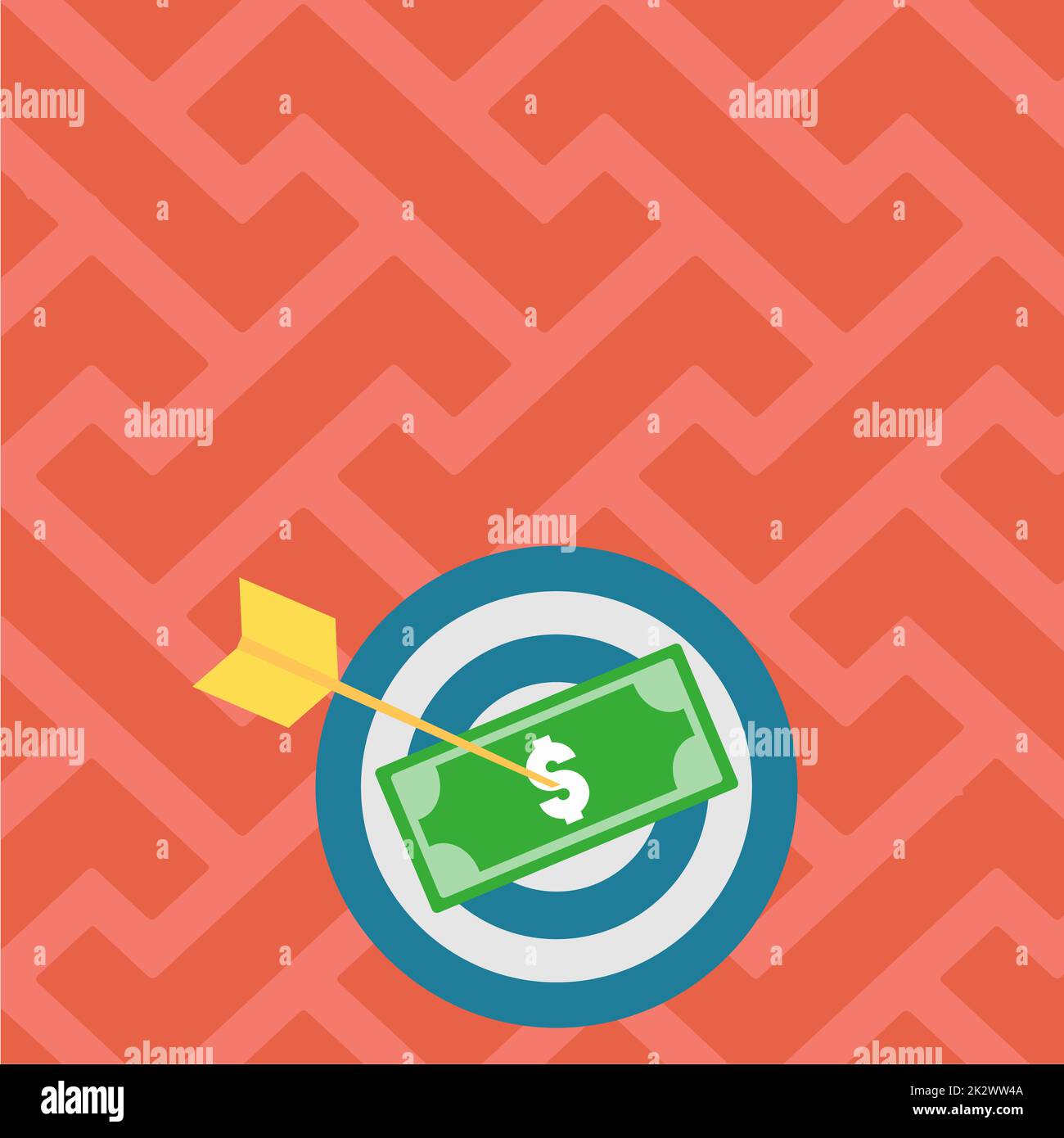 Currency Pinned Through Target By Arrow Describing Financial Planning ...