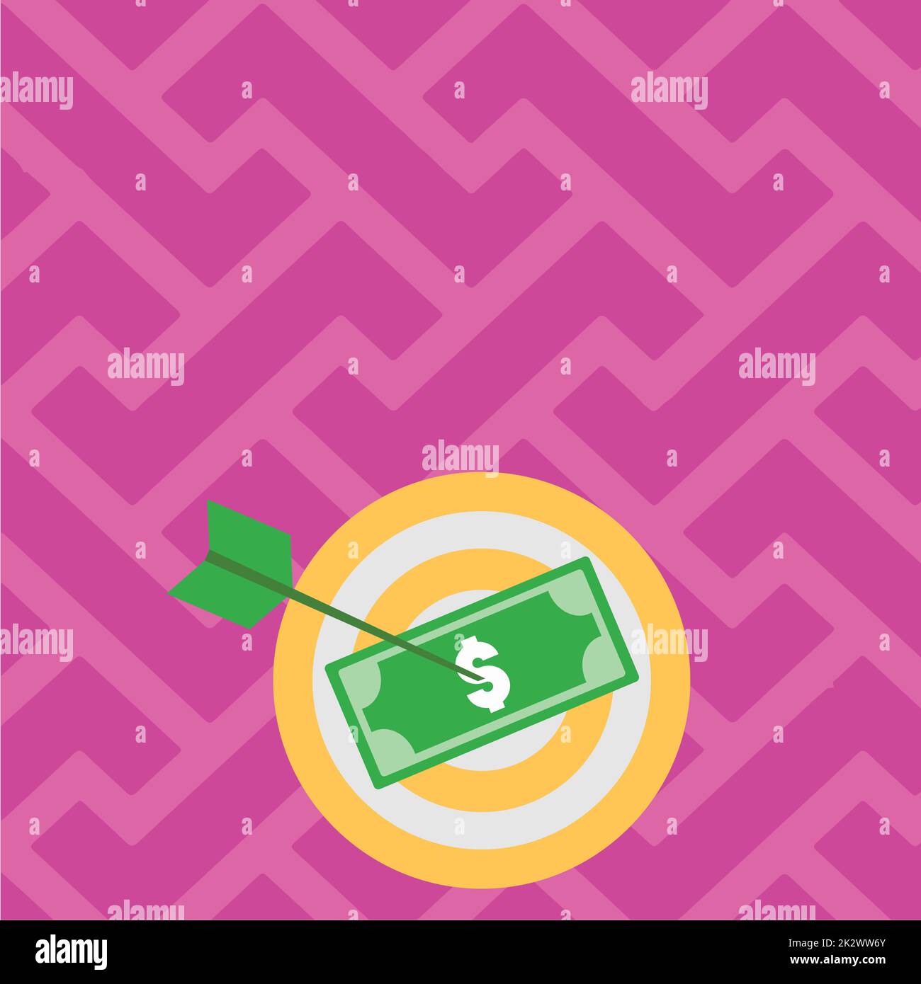 Currency Pinned Through Target By Arrow Describing Financial Planning ...