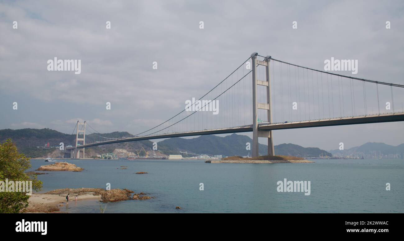Tsing ma bridge at night hi-res stock photography and images - Alamy