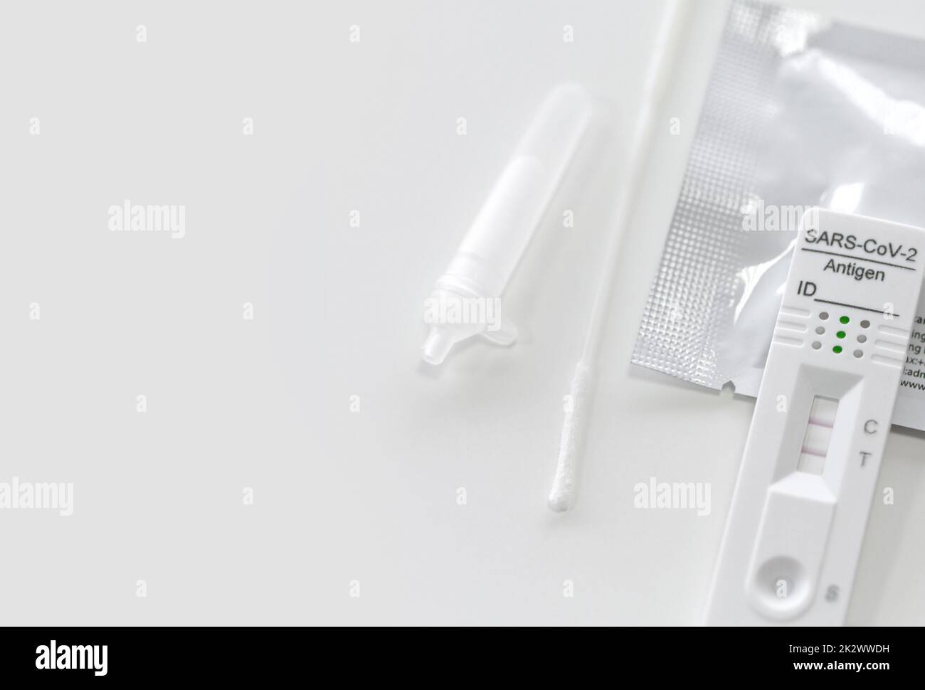 Positive test result by using rapid test device for COVID-19 Stock ...