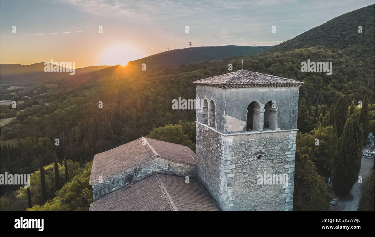 The Sainte-Foy de Mirande Chapel is located in Mirande, in the Drôme ...