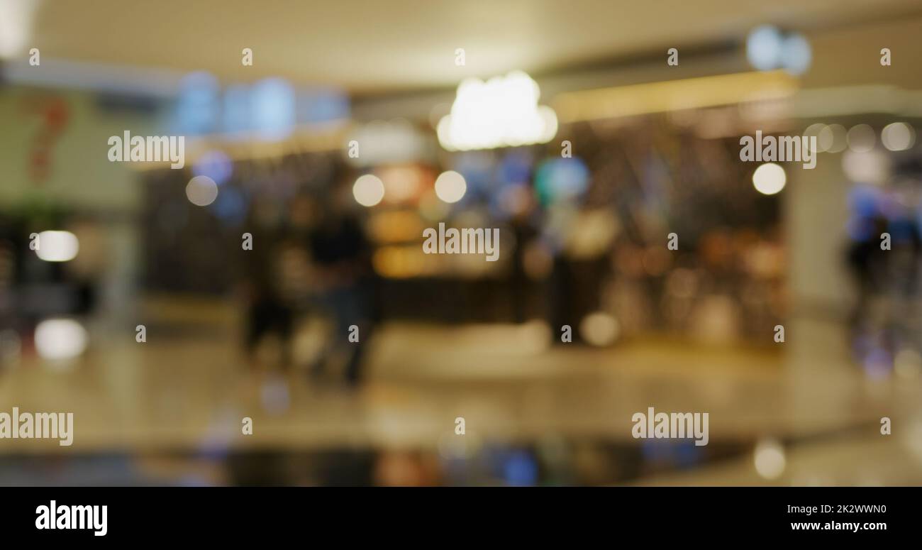 Blur of the shopping mall Stock Photo - Alamy