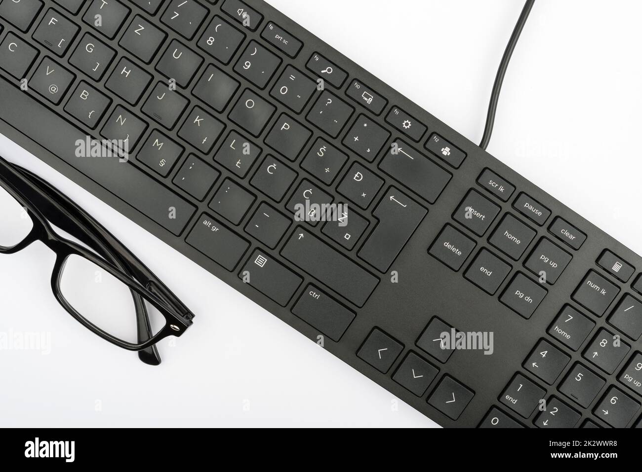Computer Keyboard And Symbol.Information Medium For Communication ...
