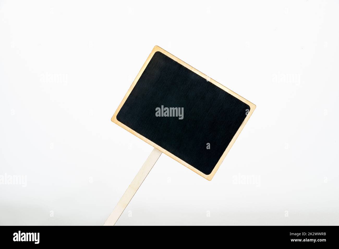 Blank Sign Note Holder For New Announcments. Plain Placard For Recent Ideas And Plans Stock ...