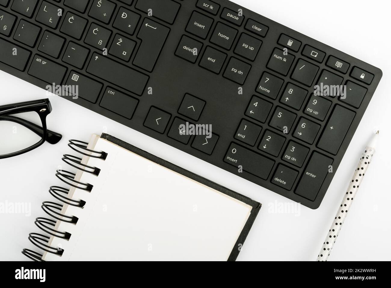 Computer Keyboard And Symbol.Information Medium For Communication ...