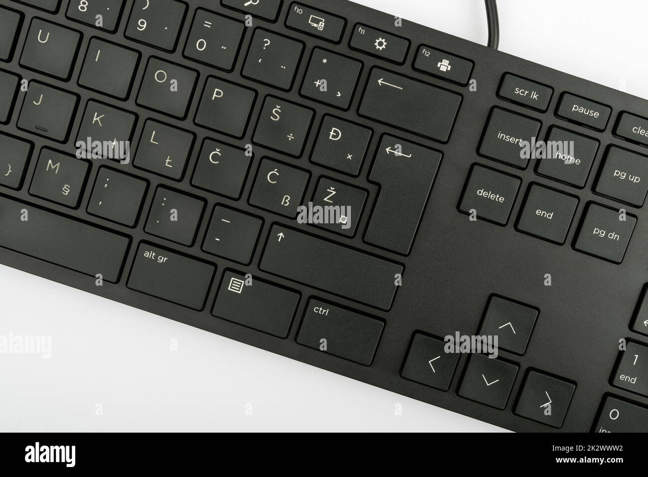 Computer Keyboard And Symbol.Information Medium For Communication ...