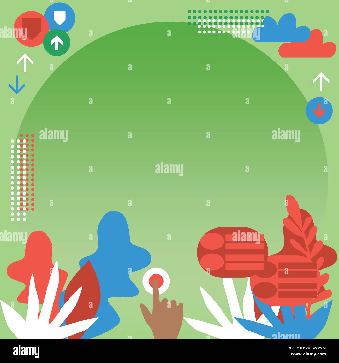 Hands Pressing Screen Of Mobile Phone Showing The Futuristic Technology ...