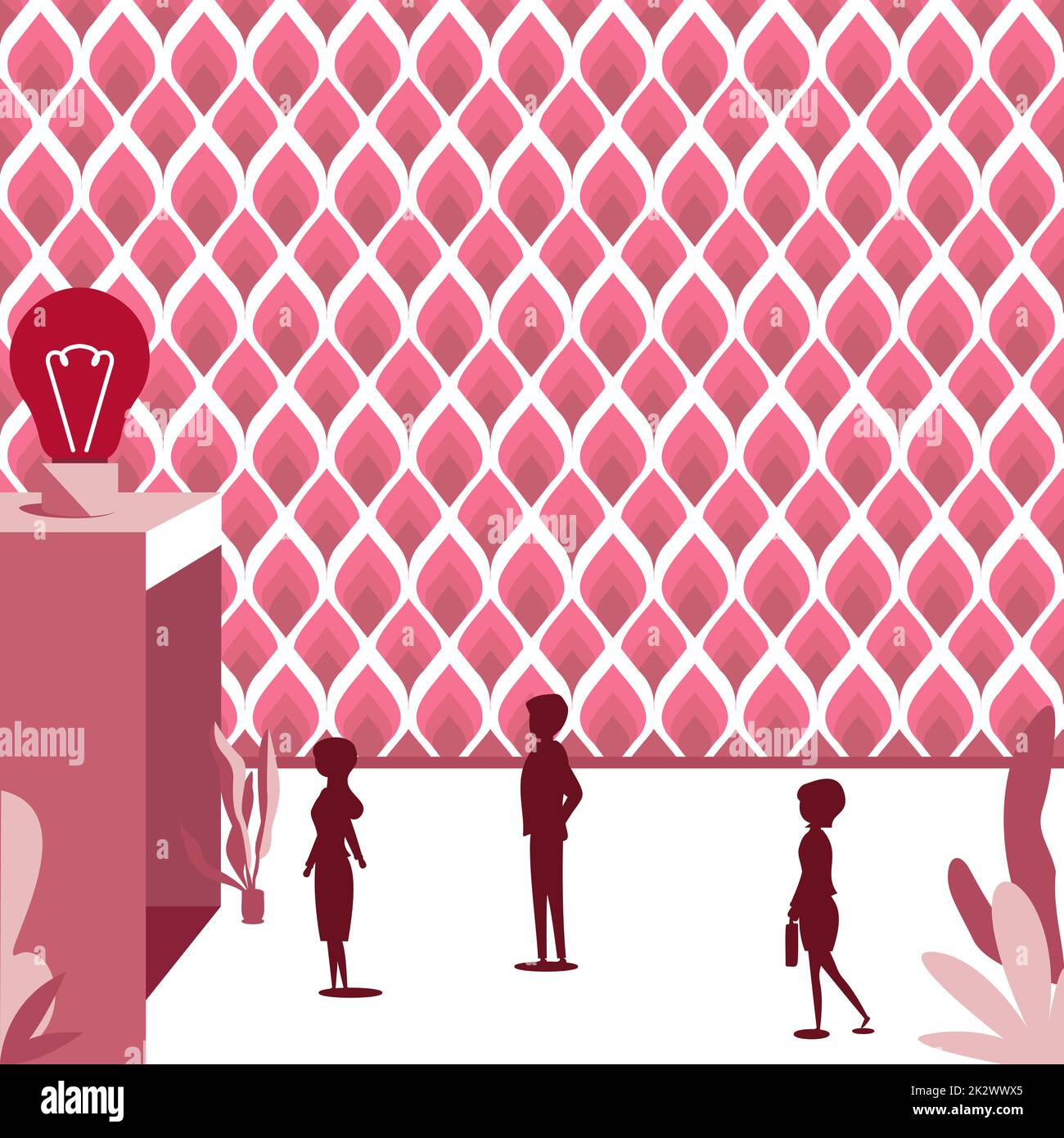 Thee Colleagues Climbing Upwards Mountain Reaching Success Presenting ...