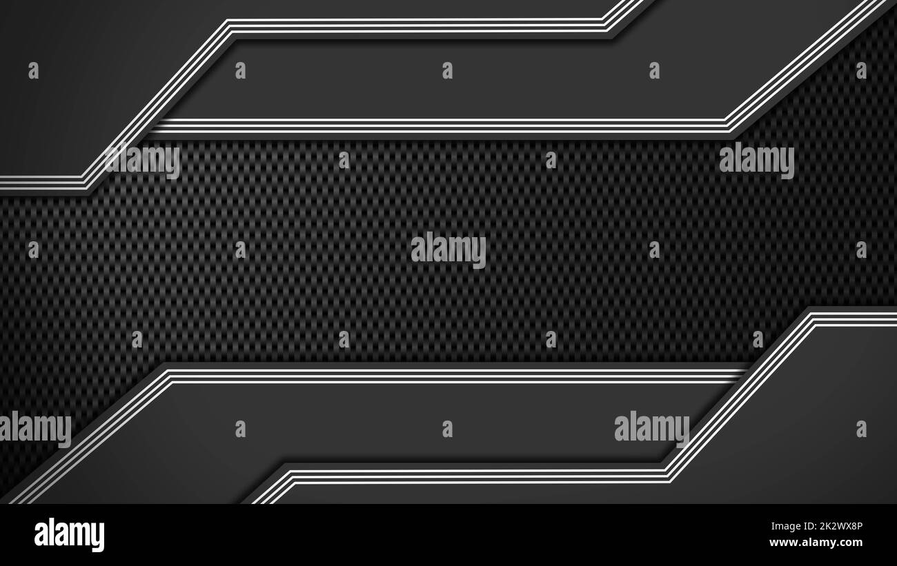 Abstract background with overlap layers, modern style of white, carbon ...