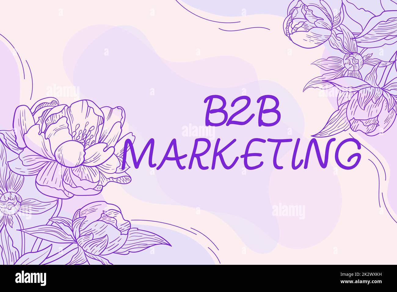 Handwriting text B2B Marketing. Business concept Partnership Companies ...