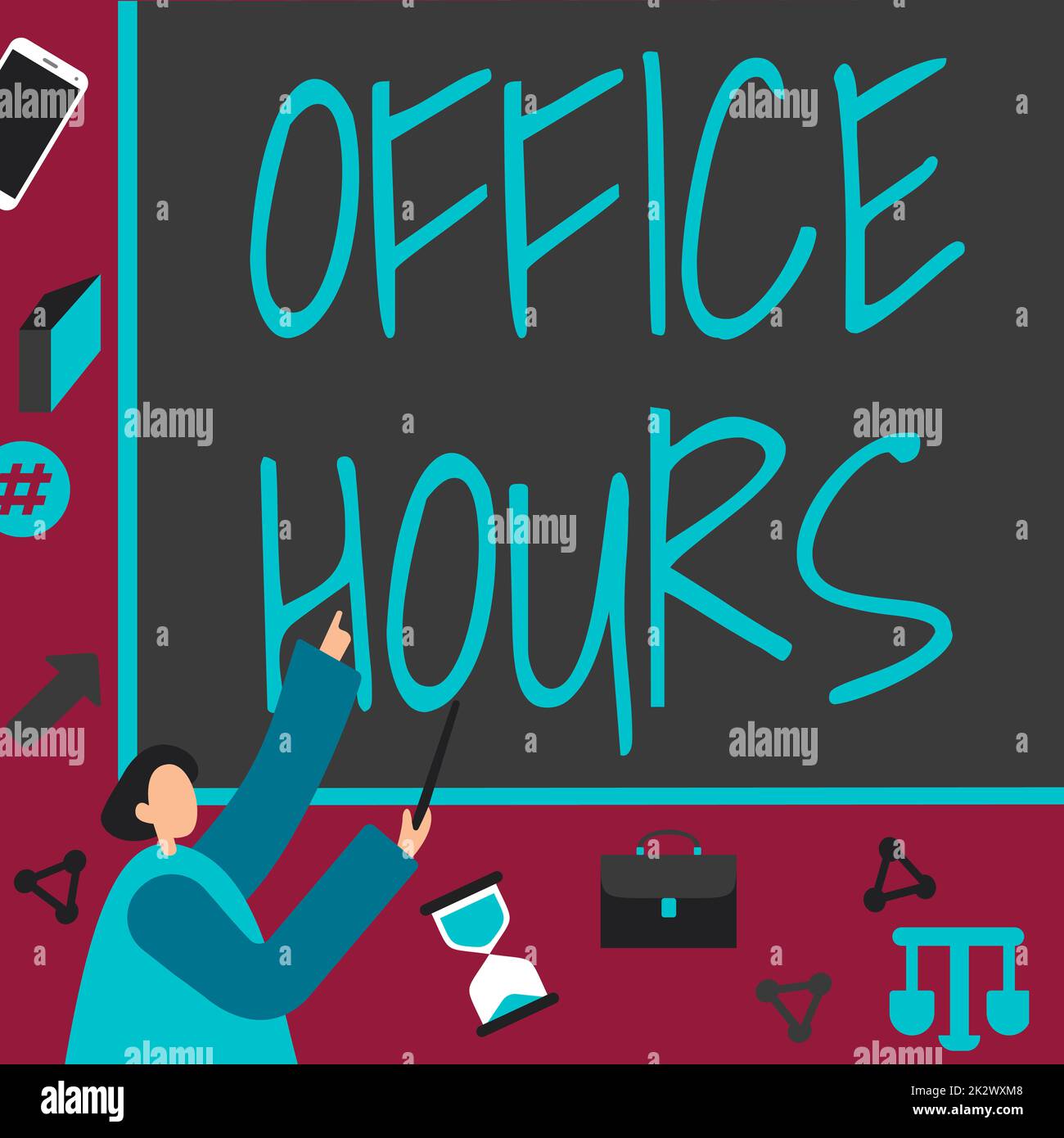 Inspiration showing sign Office Hours. Business idea The hours which ...