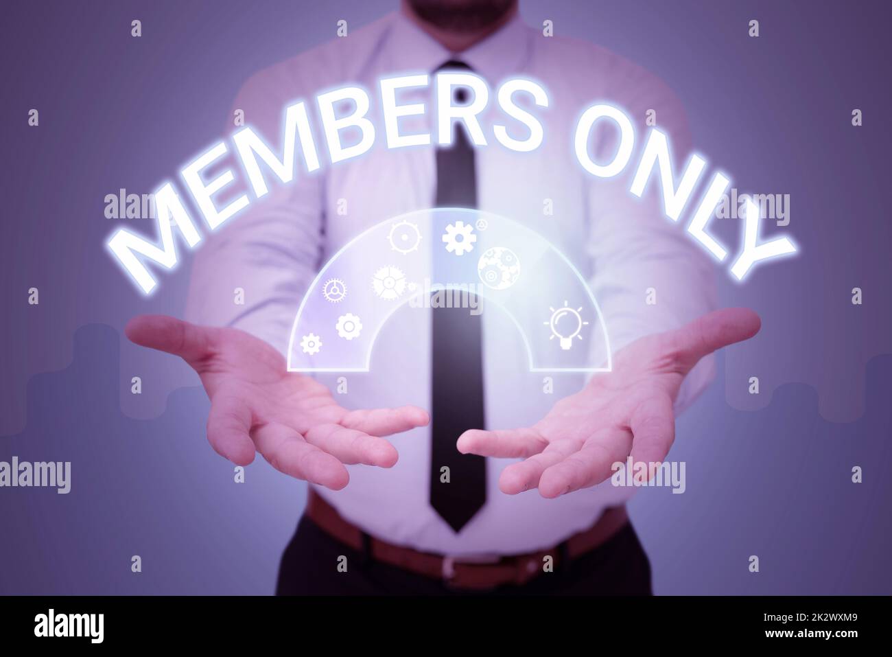 Inspiration showing sign Members Only. Internet Concept Limited to an ...