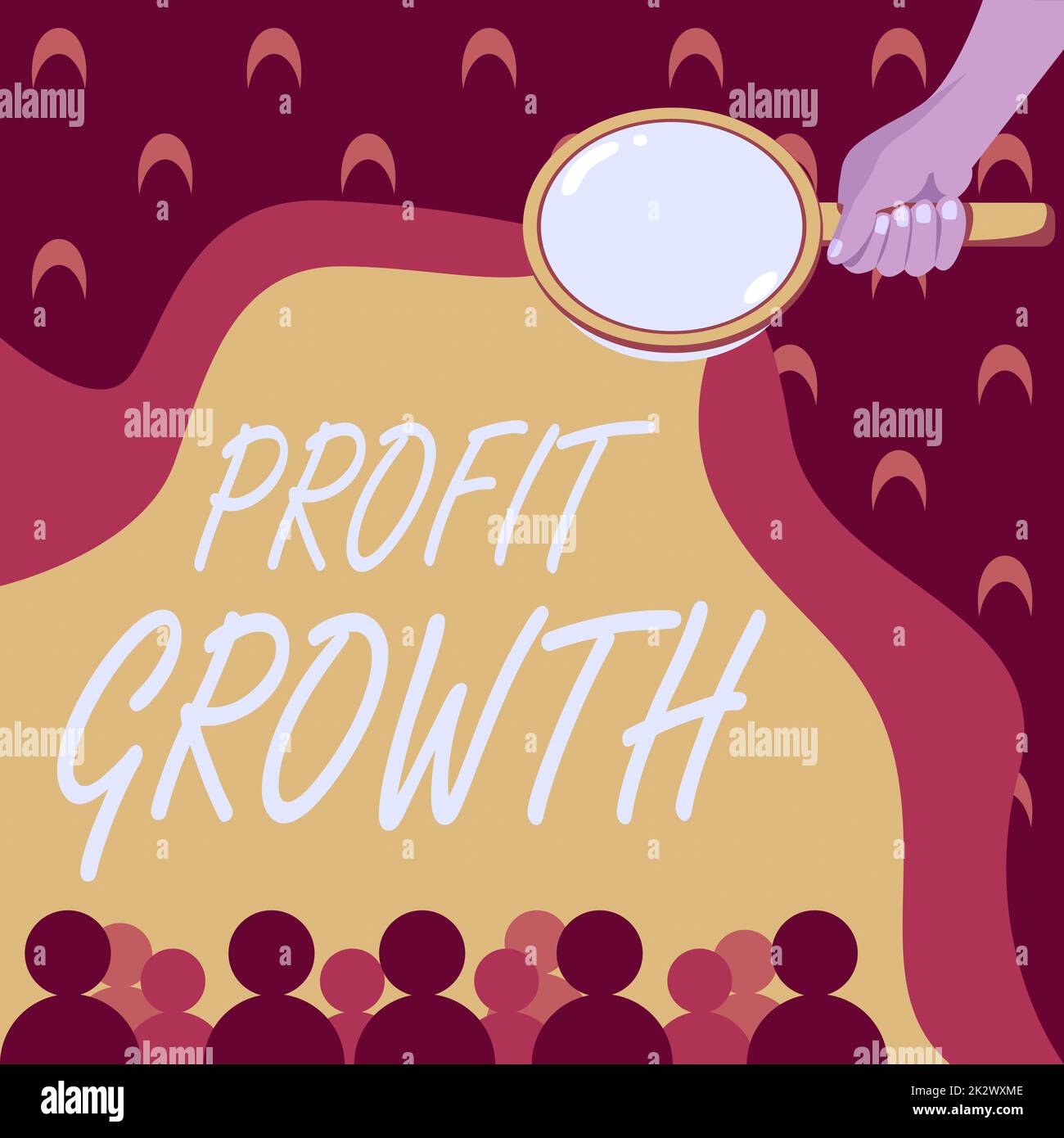 Text showing inspiration Profit Growth. Concept meaning Objectives ...