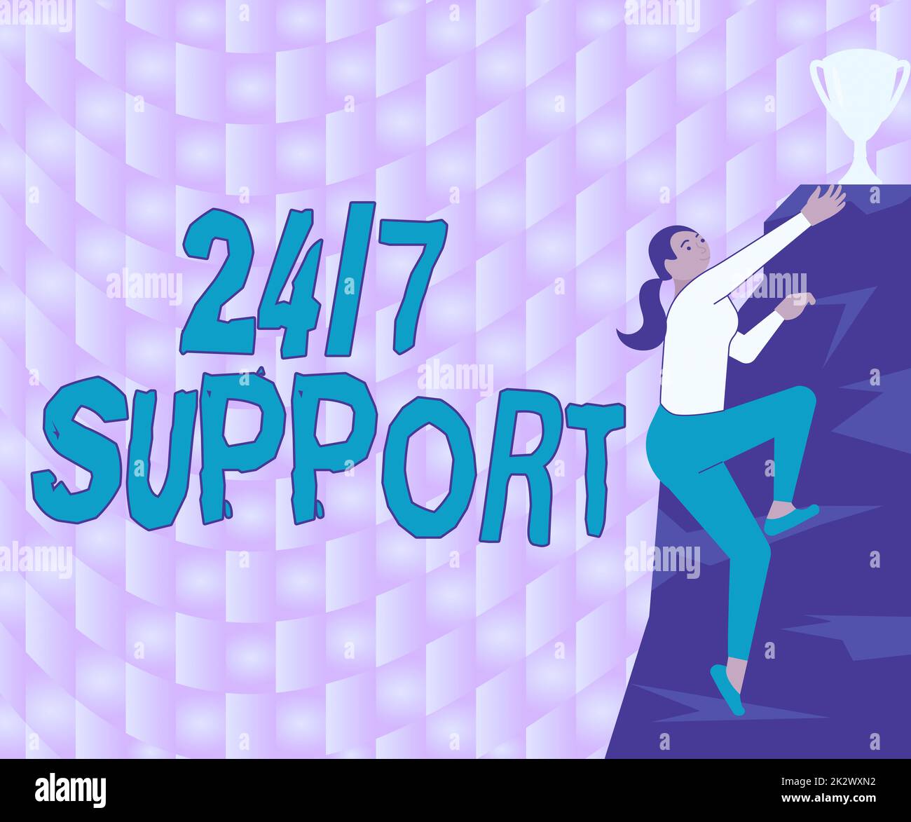 Inspiration showing sign 24 Or 7 Support. Business idea Giving ...