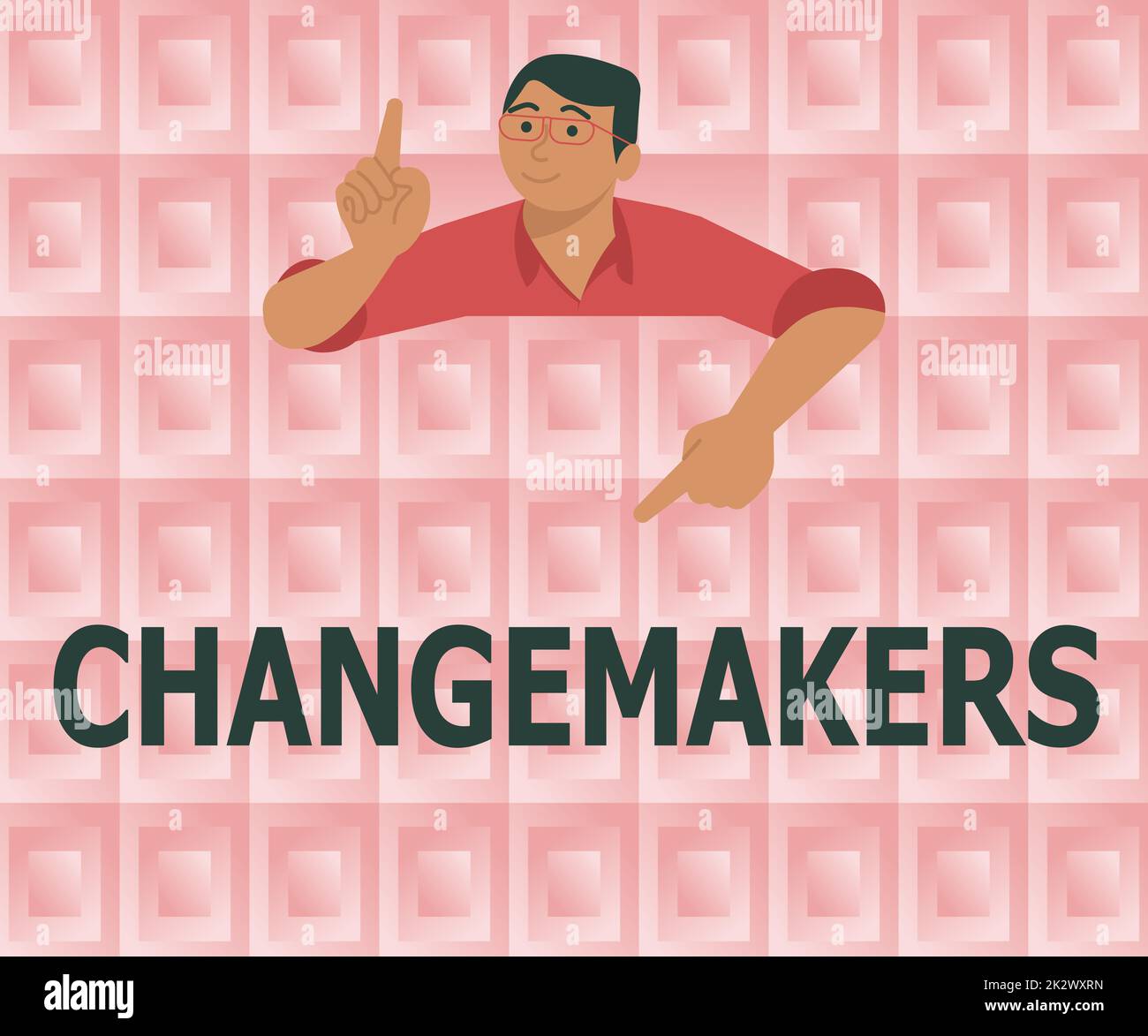 Inspiration showing sign Changemakers. Business approach Young Turk ...