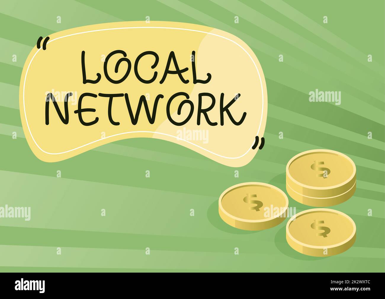 Text Caption Presenting Local Network Word Written On Intranet Lan