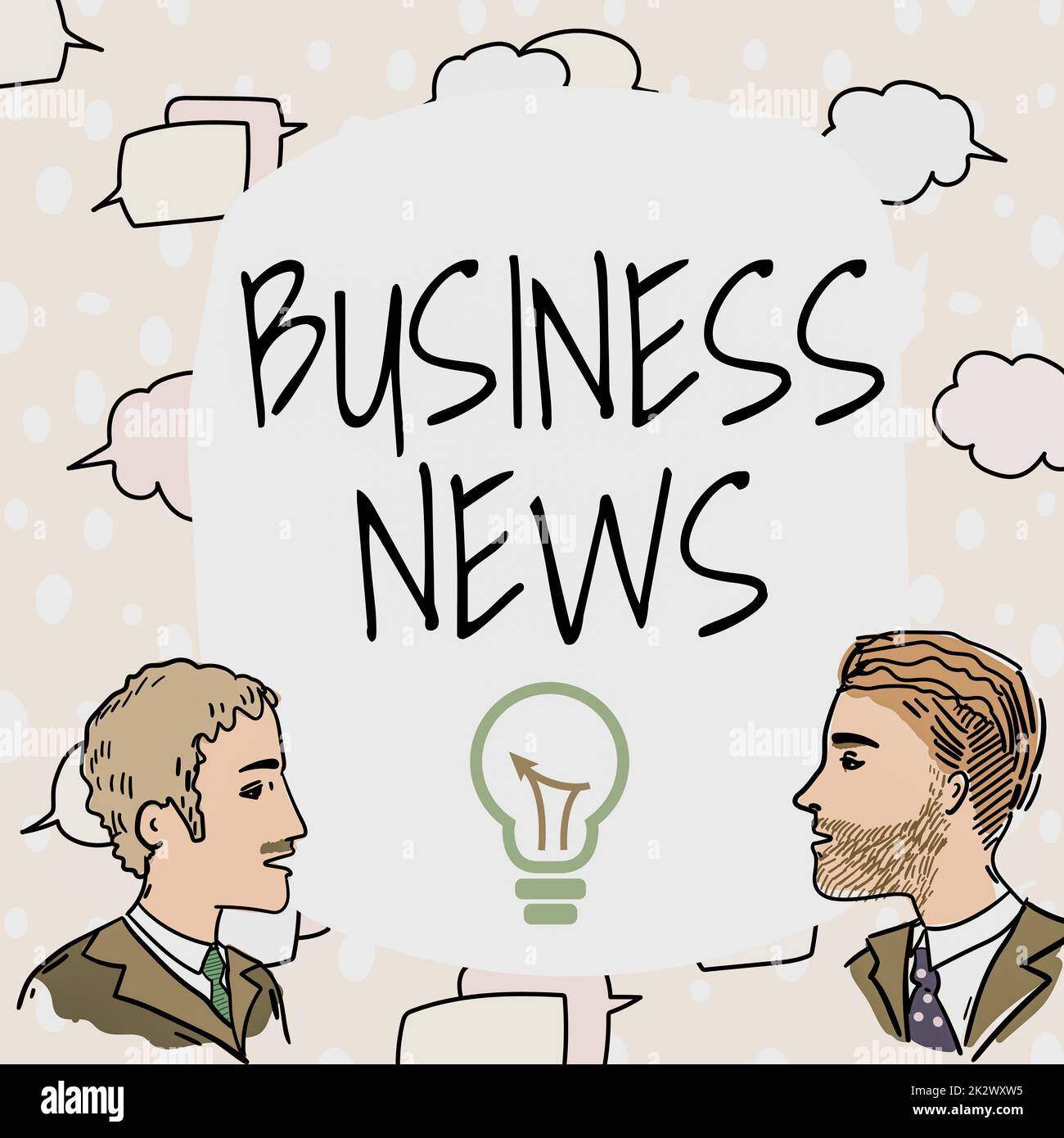 Sign displaying Business News. Business showcase Commercial Notice ...