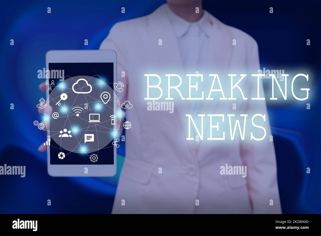 Conceptual display Breaking News. Internet Concept Special Report ...