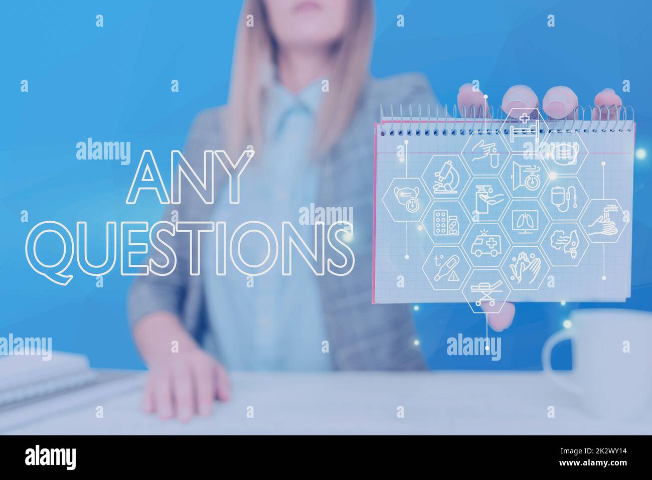 Writing displaying text Any Questions. Business approach Clueless Blank ...