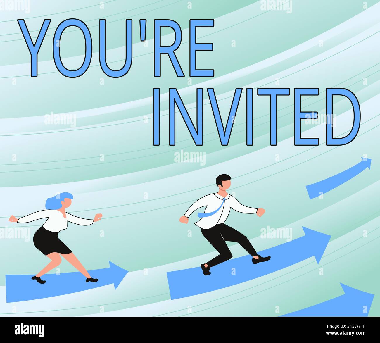 Conceptual Caption You Re Invited Business Concept Please Join Us In Our Celebration Welcome Be