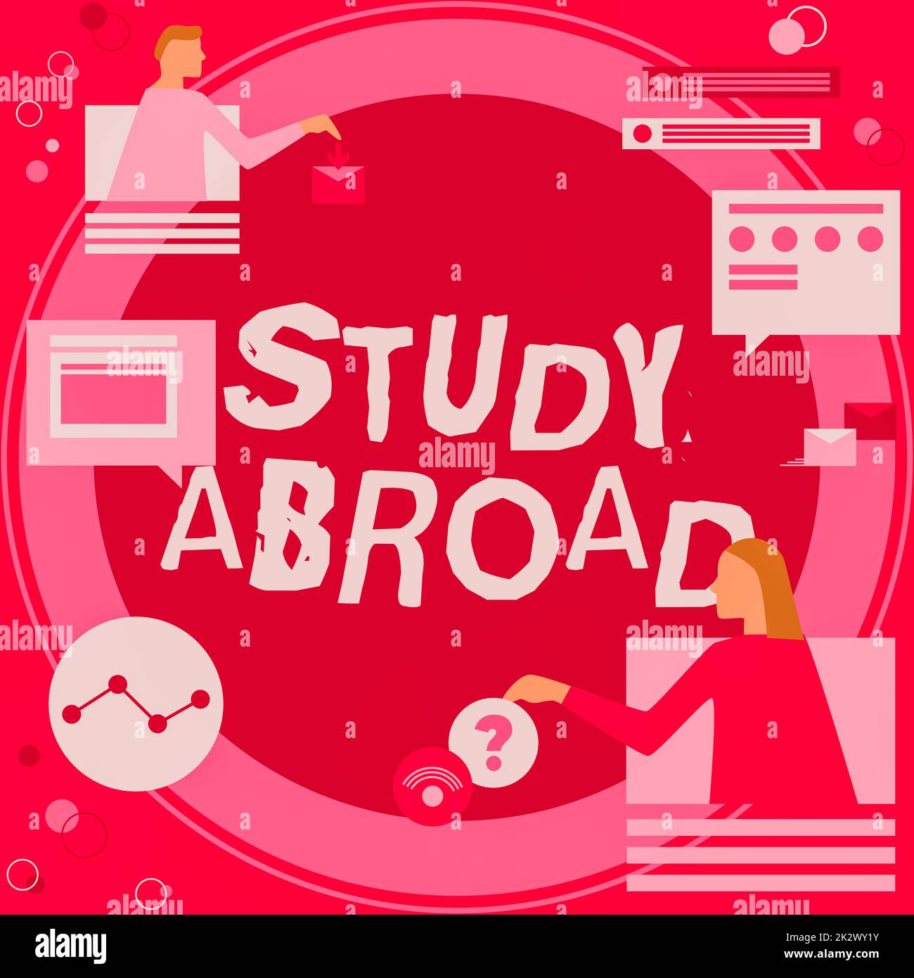 Inspiration showing sign Study Abroad. Internet Concept Pursuing ...