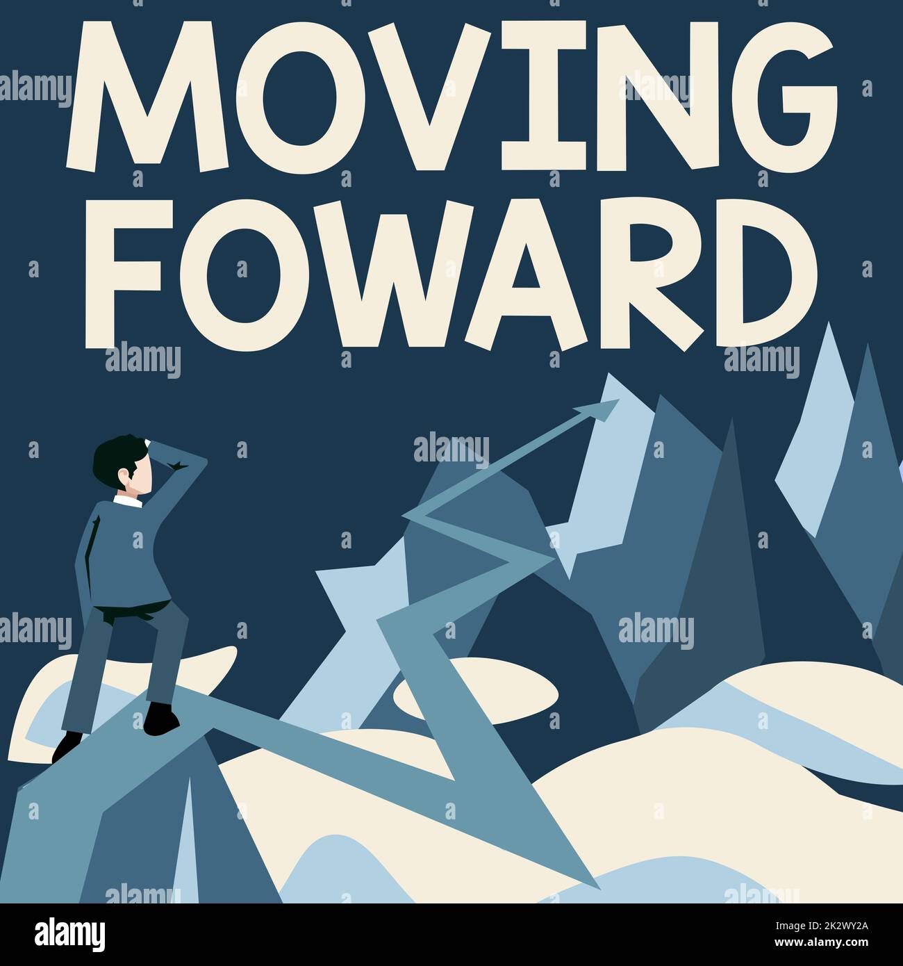 Sign displaying Moving Foward. Word for Towards a Point Move on Going ...