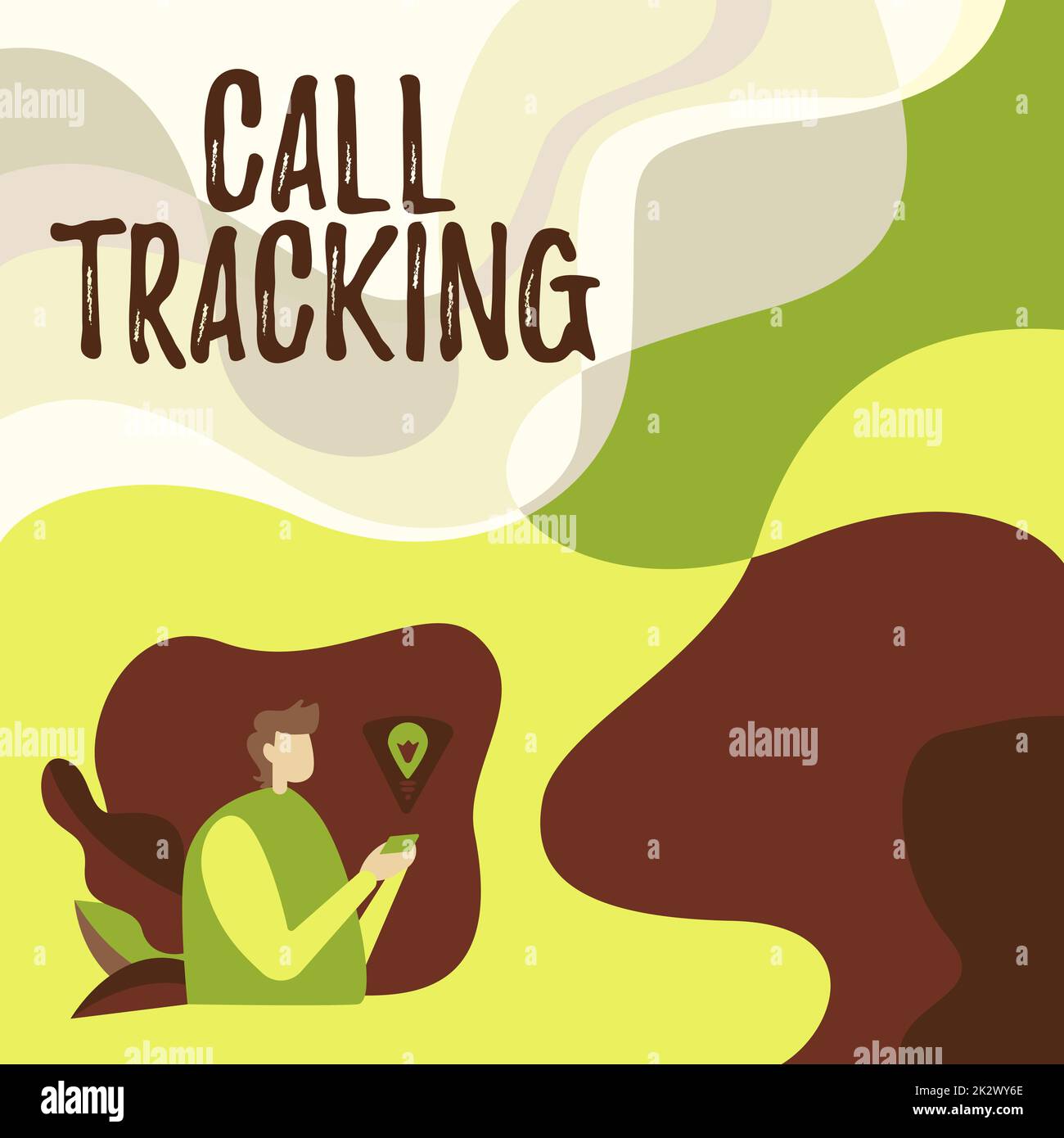 Text showing inspiration Call Tracking. Conceptual photo Organic search ...