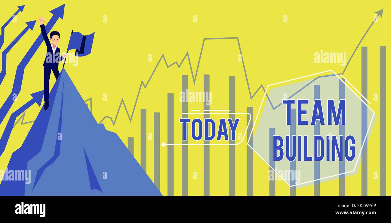 Sign displaying Team Building. Conceptual photo Types of activities ... Sign displaying Team Building. Conceptual photo Types of activities ...