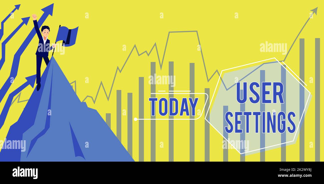 Conceptual display User Settings. Internet Concept Configuration of appearance Operating System ...