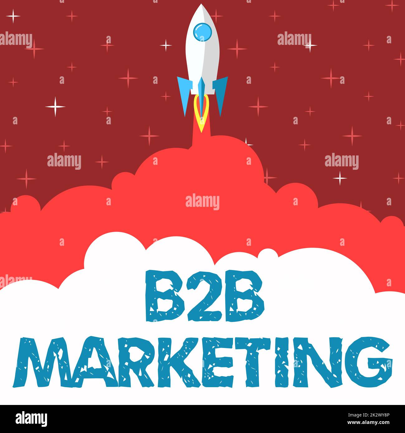 Sign displaying B2B Marketing. Business overview Partnership Companies ...
