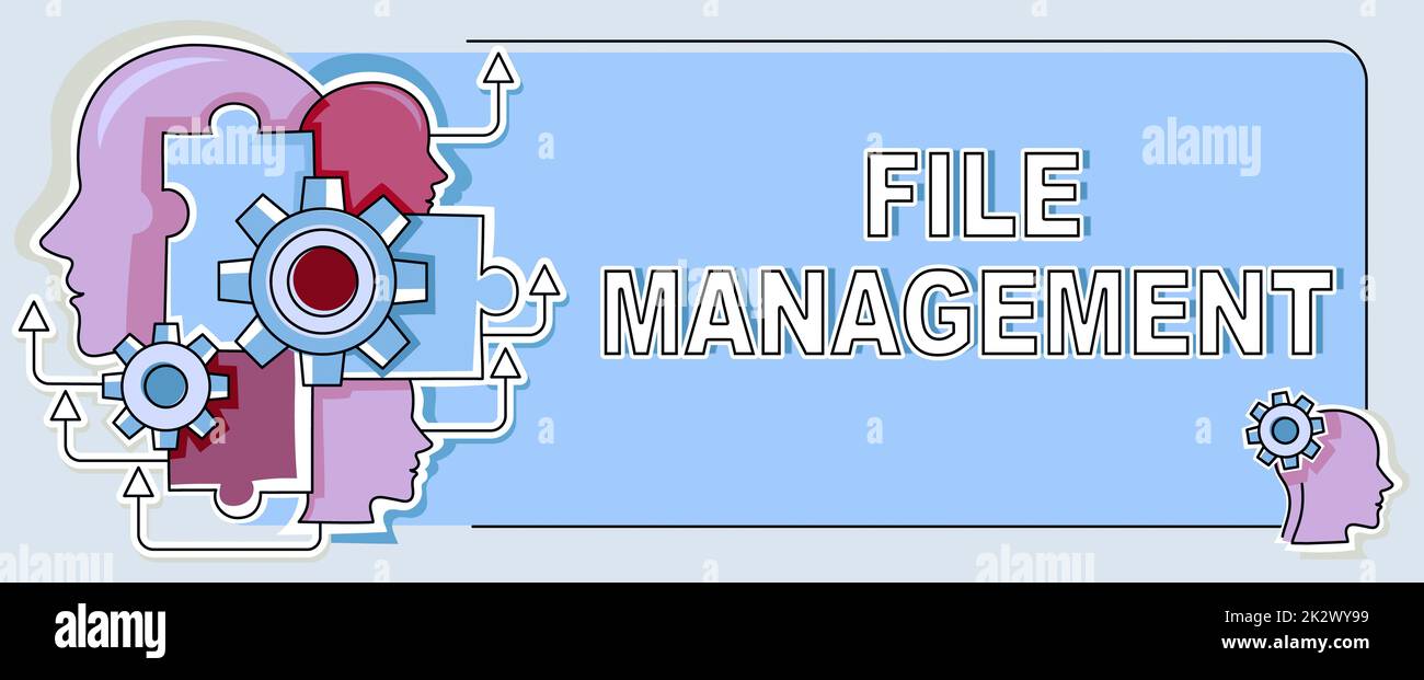 Text Sign Showing File Management Business Concept Computer Program That Provides User